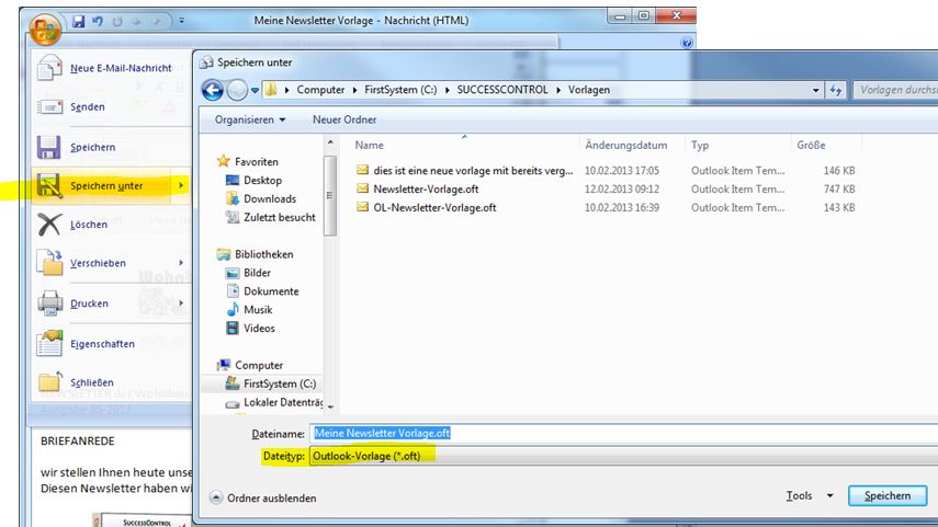 Newsletter erstellen