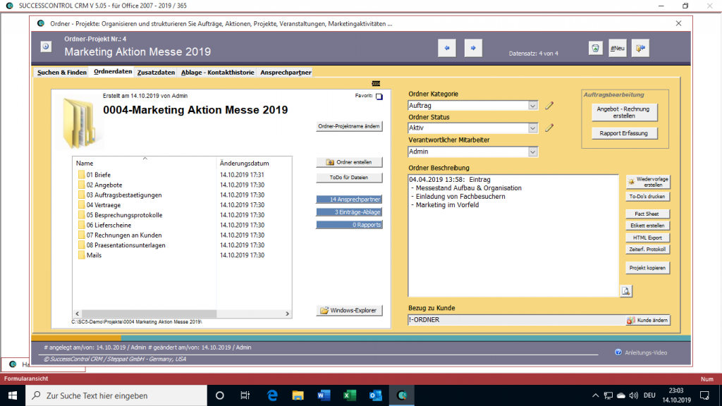 Presse Information: SuccessControl CRM Software
