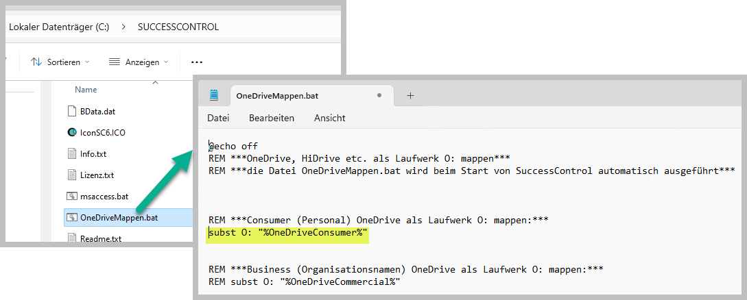 SuccessControl als Einzelanwender mit OneDrive betreiben